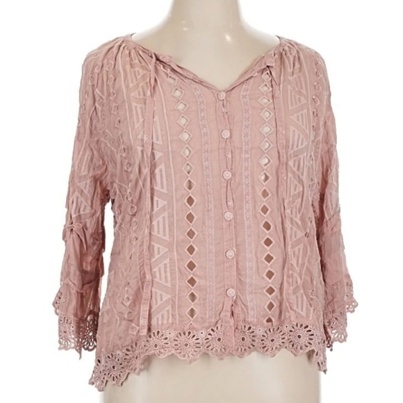 Johnny Was | Tops | Johnny Was Elegant Boho Lace Women Top Xl | Poshmark